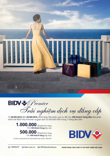 Trải nghiệm dịch vụ đẳng cấp với thẻ BIDV Visa Premier | Dịch vụ ngân ...